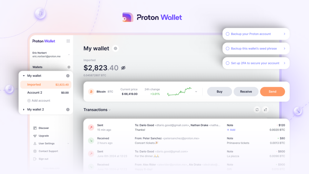 Proton Wallet Review: A Bitcoin Software Wallet That Simplifies ...